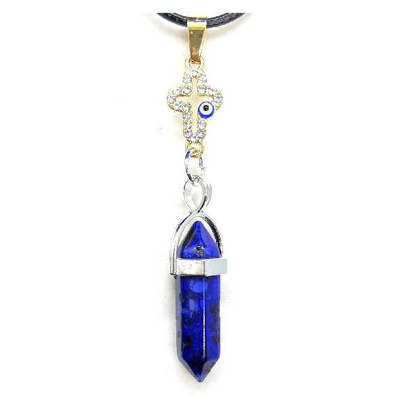 Jewelry | Lapis Lazuli Cross Evil Eye Pointer Pendant | Poshmark